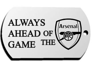 Personalised Arsenal keyring
